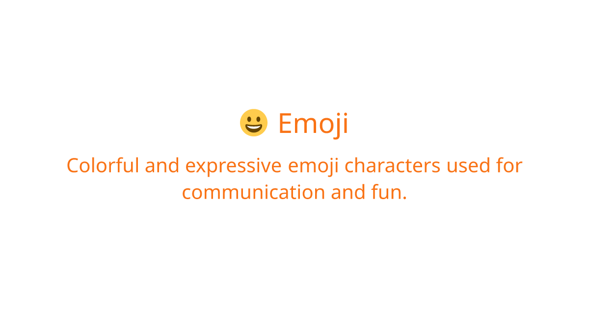 😀 Emoji | Glyph Catalog
