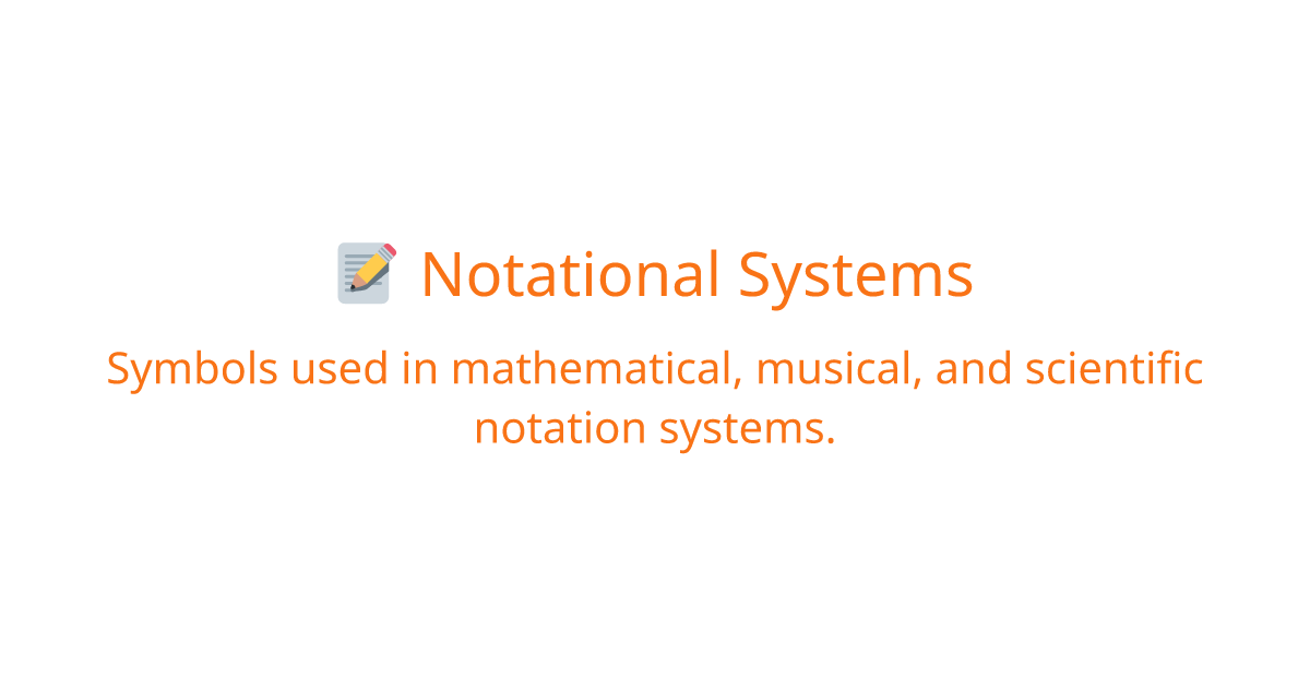 📝 Notational Systems | Glyph Catalog